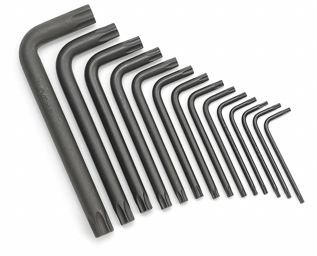 Torx Key Set, Number of Pieces 13 - Grainger