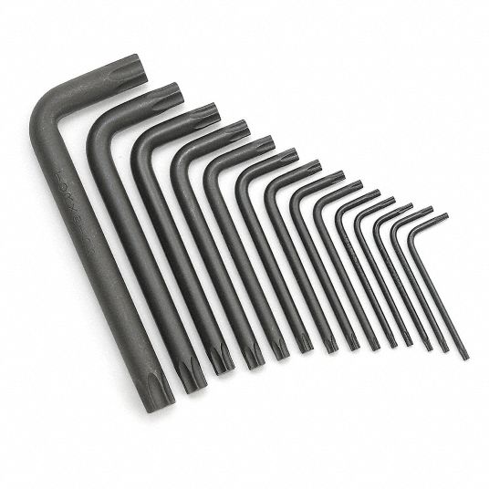 Torx Key Set, Number of Pieces 13 - Grainger