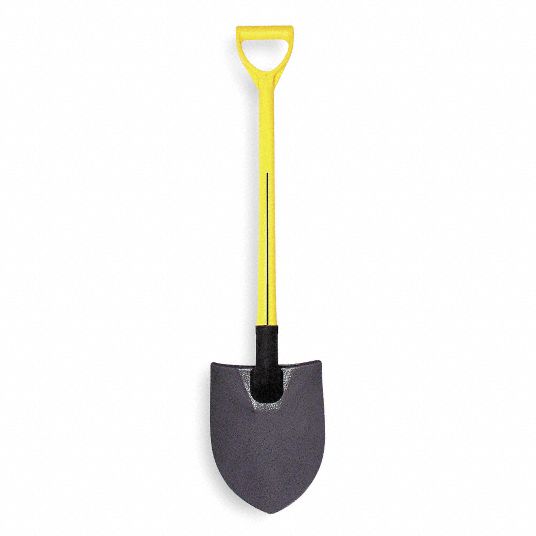 Round Point Shovel,27 In. Handle,14 ga. - Grainger