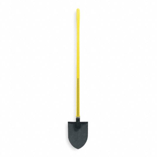 Round Point Shovel,48 In.Handle,14 ga. - Grainger