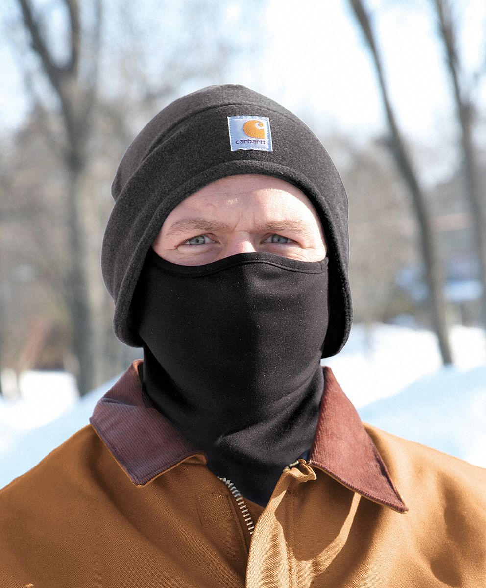 CARHARTT Hat: Hat with Face Mask, Charcoal, Universal, Hat, Polyester ...