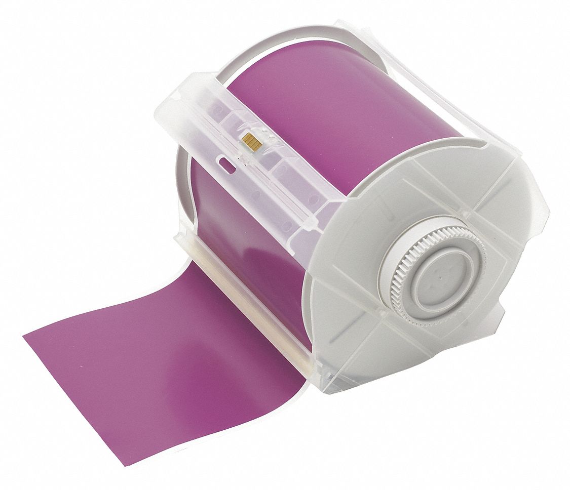 4 in x 100 ft, Vinyl, Continuous Label Stock - 3ME35|113147 - Grainger