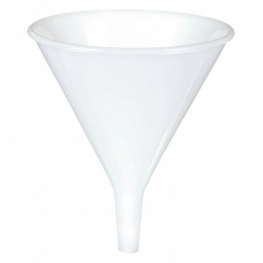 Plastic, 10.14 fl oz Capacity - oz, Short-Stem Funnel - 3MKX3|3MKX3 ...