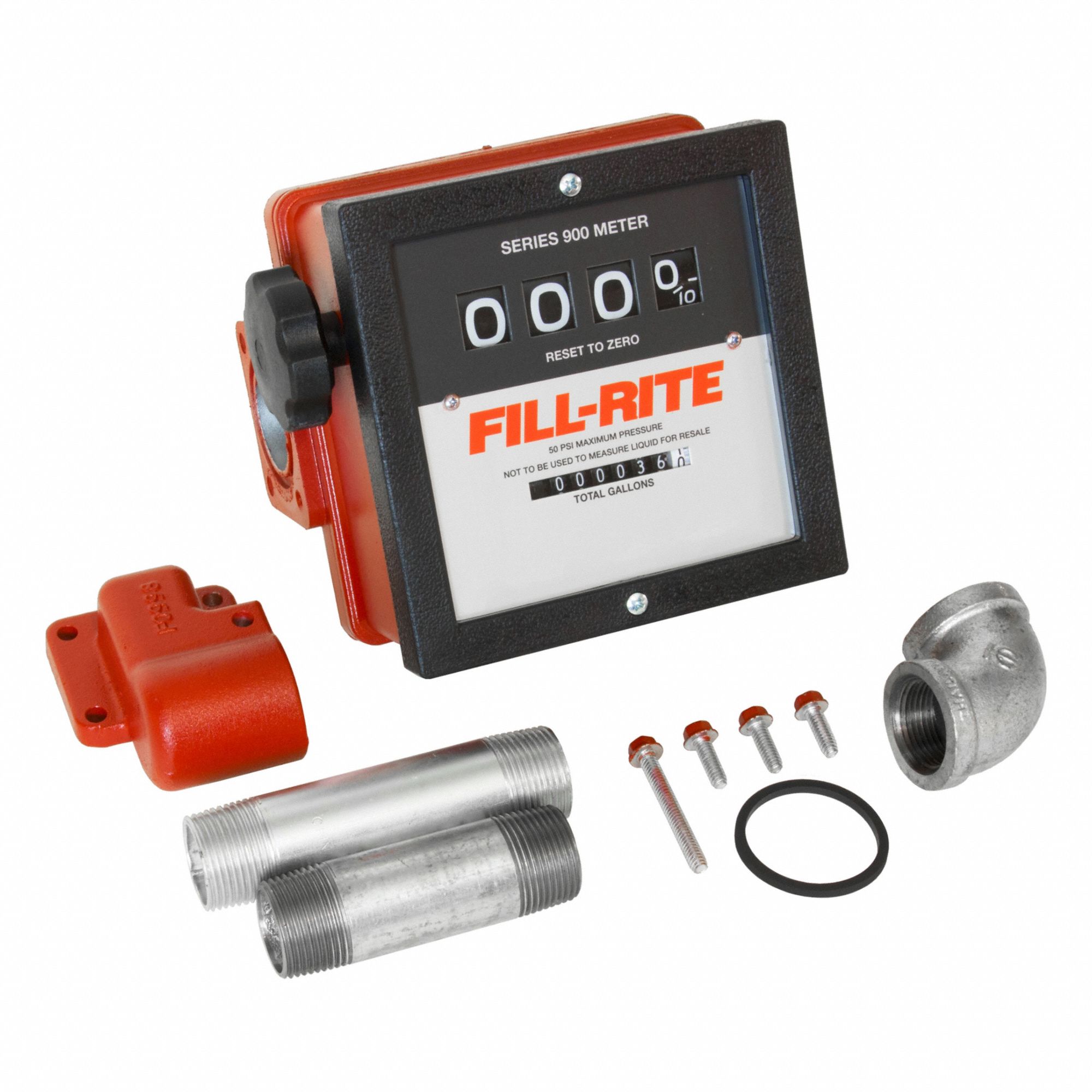 FILL-RITE, 4-Digit Mechanical Fuel Transfer Meter, Mechanical ...