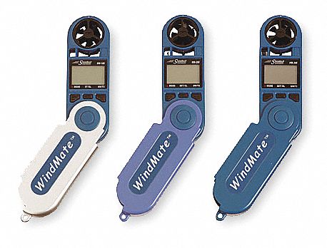 Wind Speed Indicator, Rotating Vane and Thermistor, No, Yes, 0.8 to 89 ...