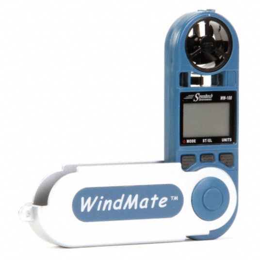 SPEEDTECH Wind Speed Indicator, Rotating Vane, No, No, 0.8 to 89 ...