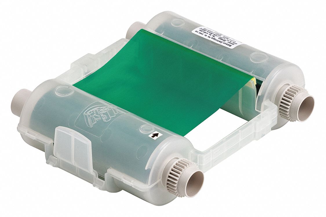 4 3/32 in x 200 ft, Green, Label Printer Ribbon Cartridge - 3MU46|76747 ...