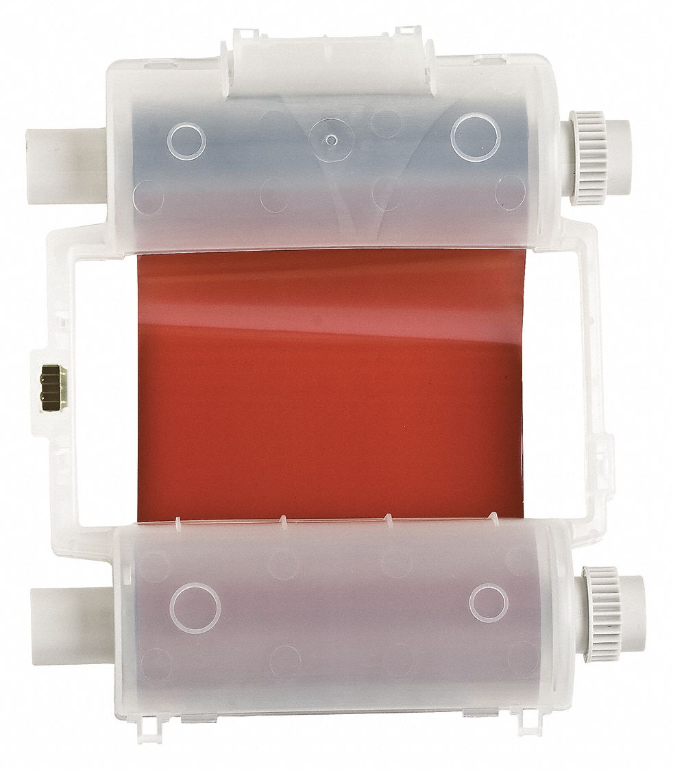 4 5/16 in x 200 ft, Black/Blue/Green/Red, Label Printer Ribbon ...