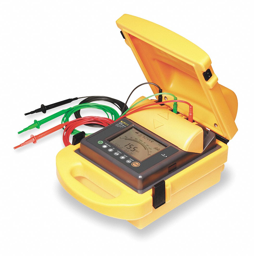 Digital/Analog LCD Battery Operated Megohmmeter; Insulation Resistance ...