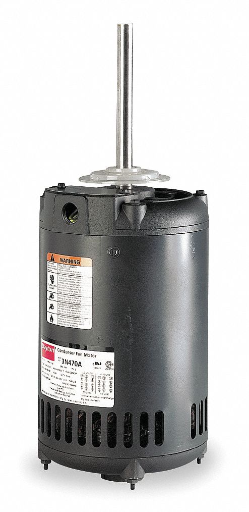 3/4 HP Condenser Fan Motor,1140 Nameplate RPM,208-230/460 Voltage,Frame ...
