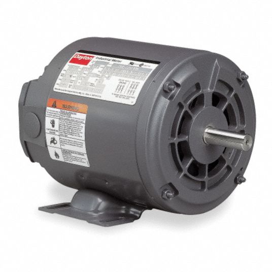 General Purpose Motor, 1/3 HP, 3-Phase, Nameplate RPM 3450, Voltage 208 ...