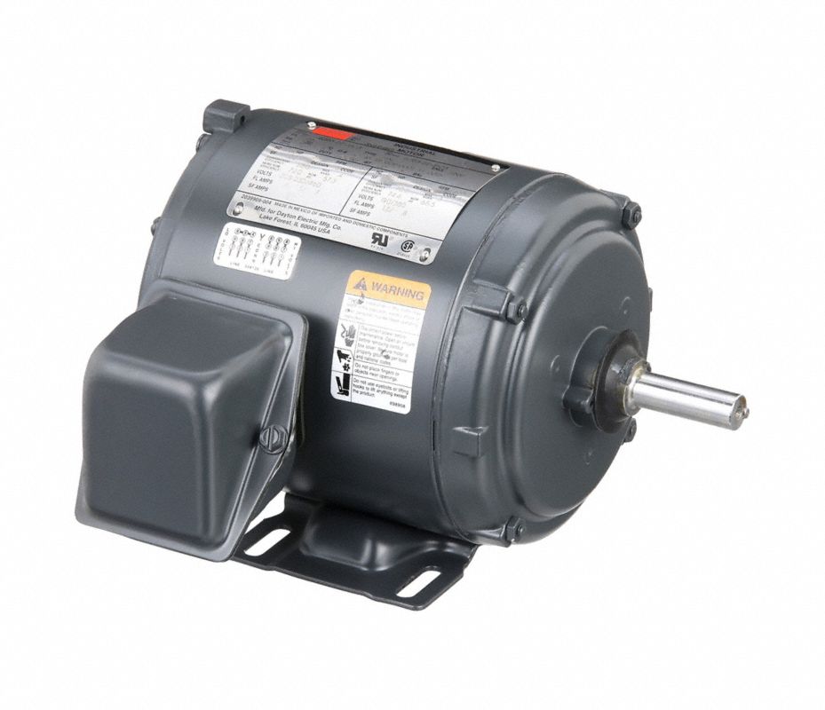 DAYTON Motor,3 Fases,CW/CCW,1/3 HP,1701-1800RPM - 3N694 | 3N694 ...