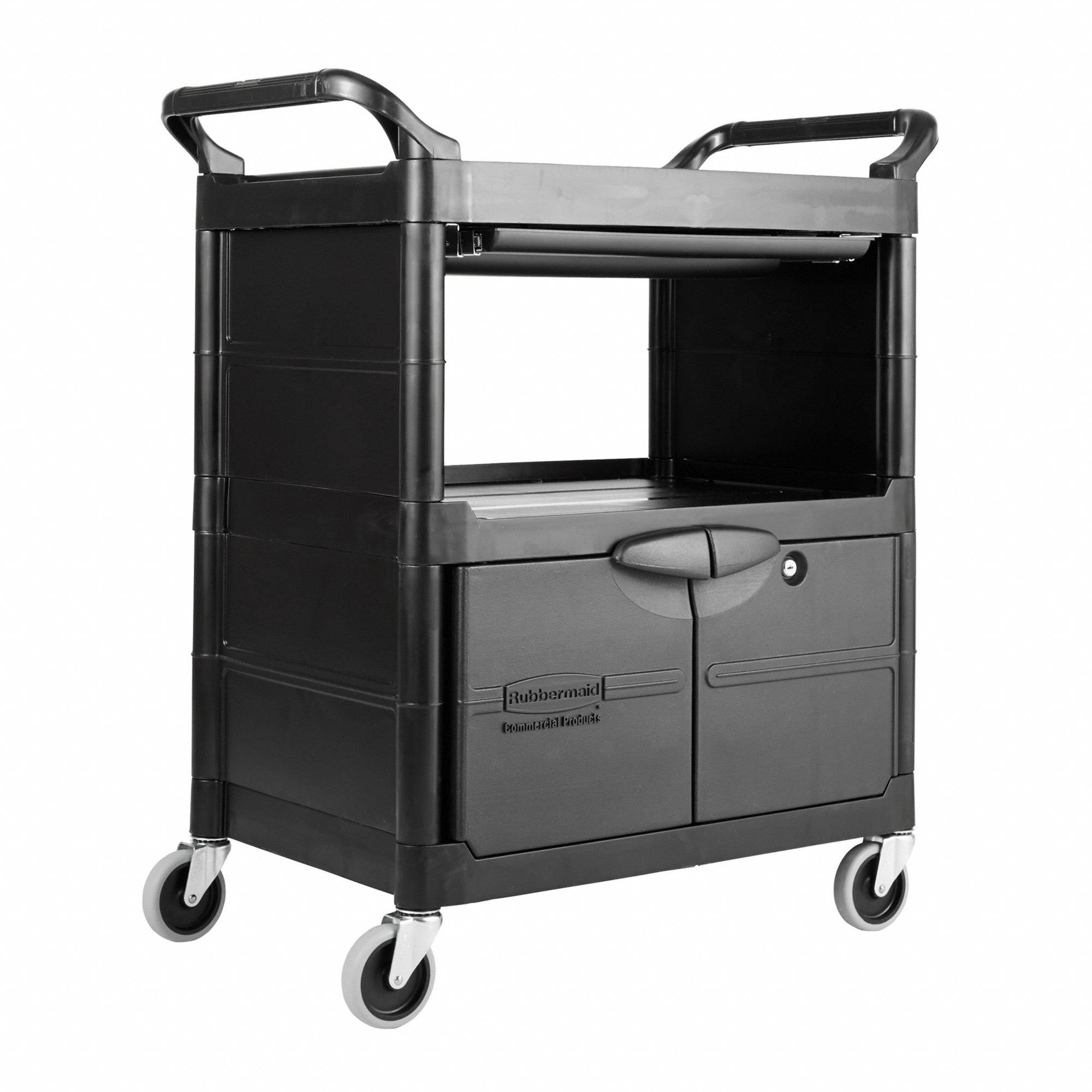 RUBBERMAID COMMERCIAL PRODUCTS, Enclosed, 200 lb Max Load Capacity ...