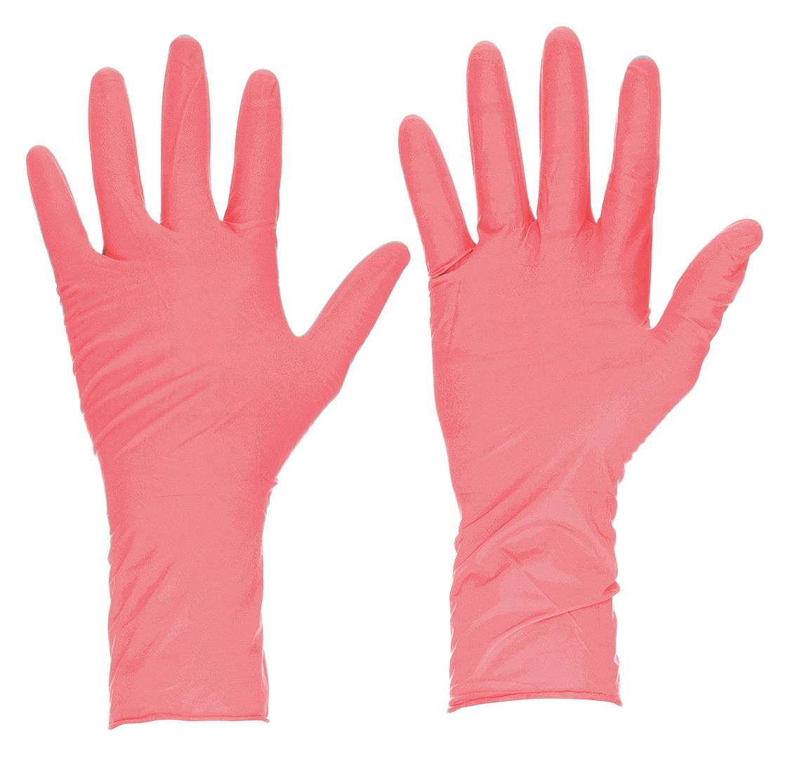 MICROFLEX Guantes Desechables de Látex Rosa Libre de Polvo Sin Forro ...