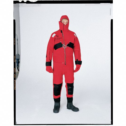 STEARNS Ice Rescue Suit, Universal, Closed-Cell Neoprene,, Orange, 15 1 ...
