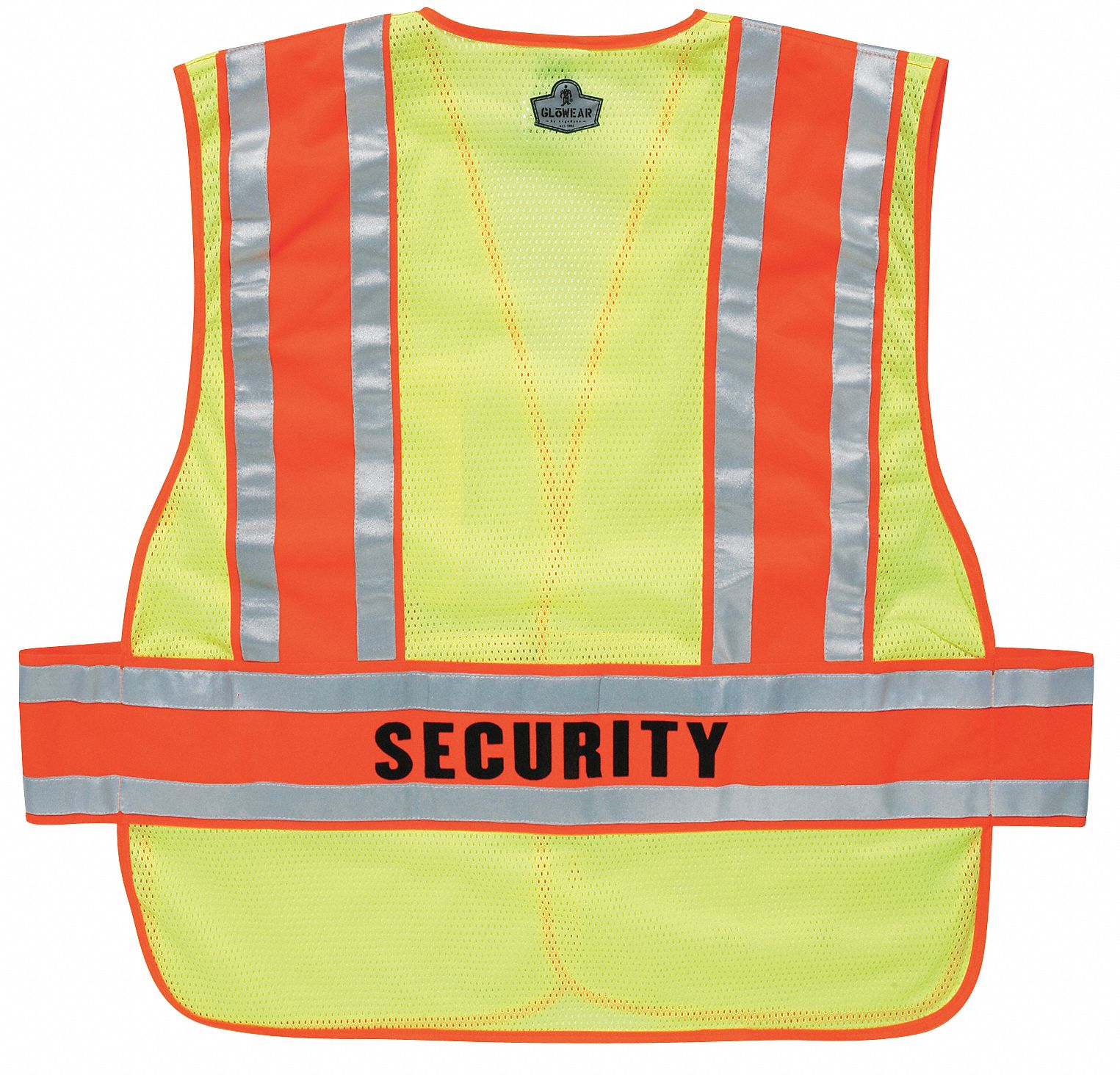 ERGODYNE, Safety Vest ANSI Class Class 2, Orange, Incident Command Vest ...