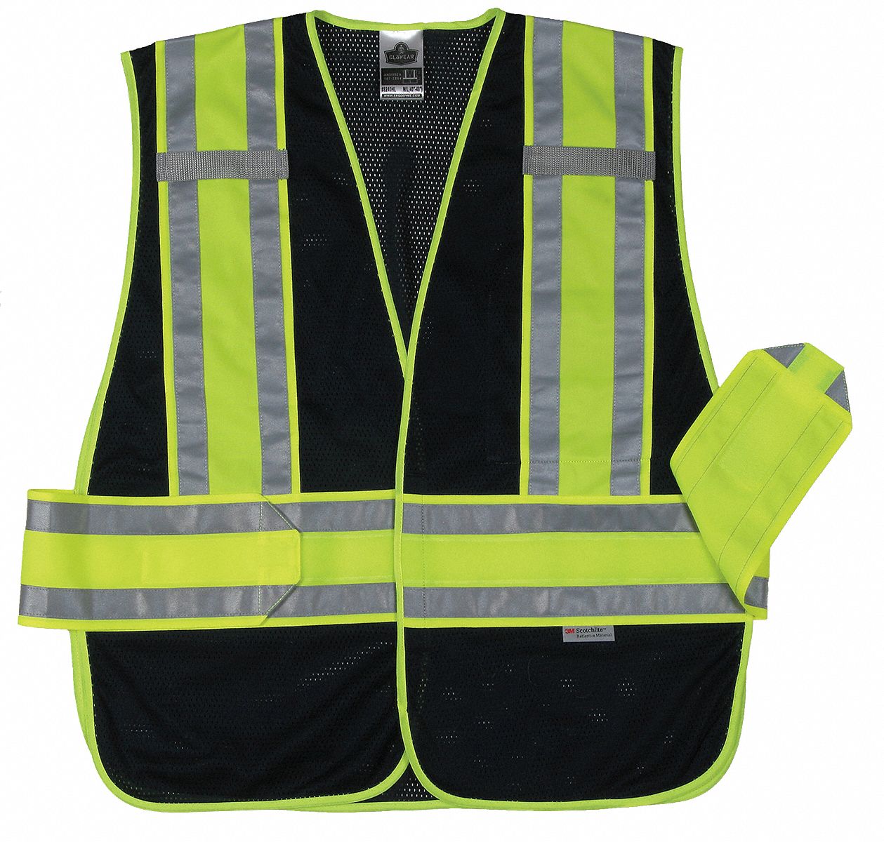 ERGODYNE, Navy, Polyester, Incident Command Vest - 3NGA9|21392-TG ...