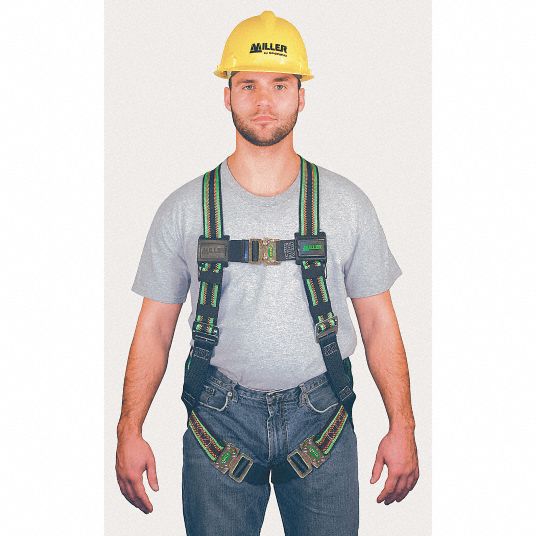 HONEYWELL MILLER, Vest Harness, Quick-Connect / Quick-Connect, Full ...