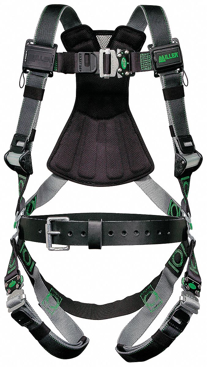 HONEYWELL MILLER, Vest Harness, Quick-Connect / Quick-Connect, Full ...