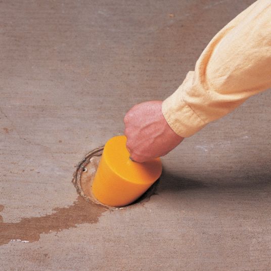 Drain Plug, Fits Drain Dia. 3 in, Yellow - Grainger