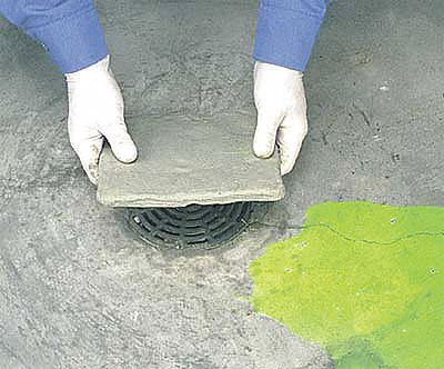 PLUG RUG, 24 in L x 16 in W, 23 in L x 15 in W Max Drain Size, Drain ...