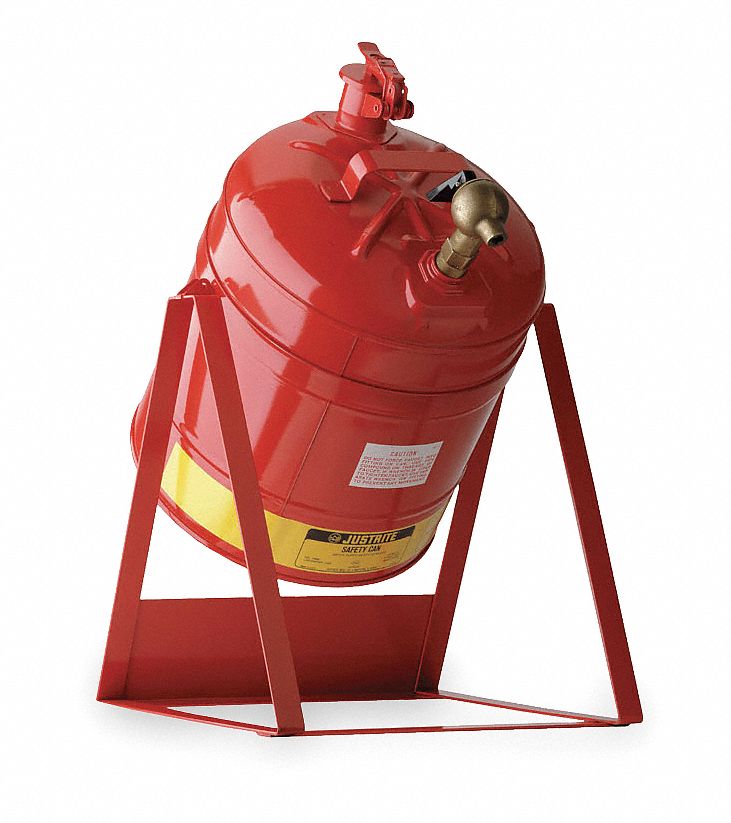 JUSTRITE, For Use With Flammables, 5 gal Capacity, Type I Safety Can ...