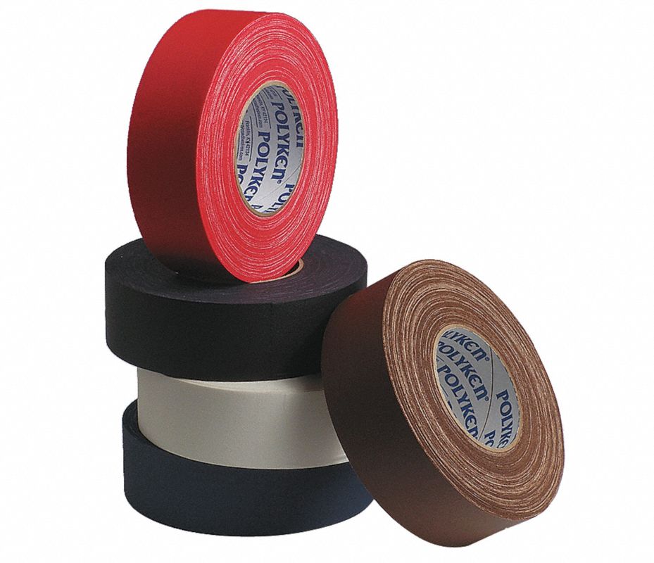 POLYKEN Cinta Gaffer Negro Vinilo 55m x 72mm - Cintas de Ducto y de ...