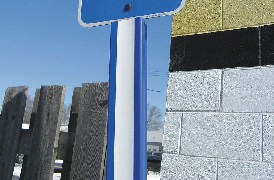 2 lb U-Channel Posts Compatible Sign Post, 2 ft Ht, U-Channel Cover ...