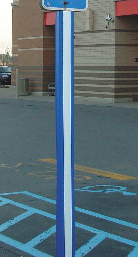 2 lb U-Channel Posts Compatible Sign Post, 7 ft Ht, U-Channel Cover ...