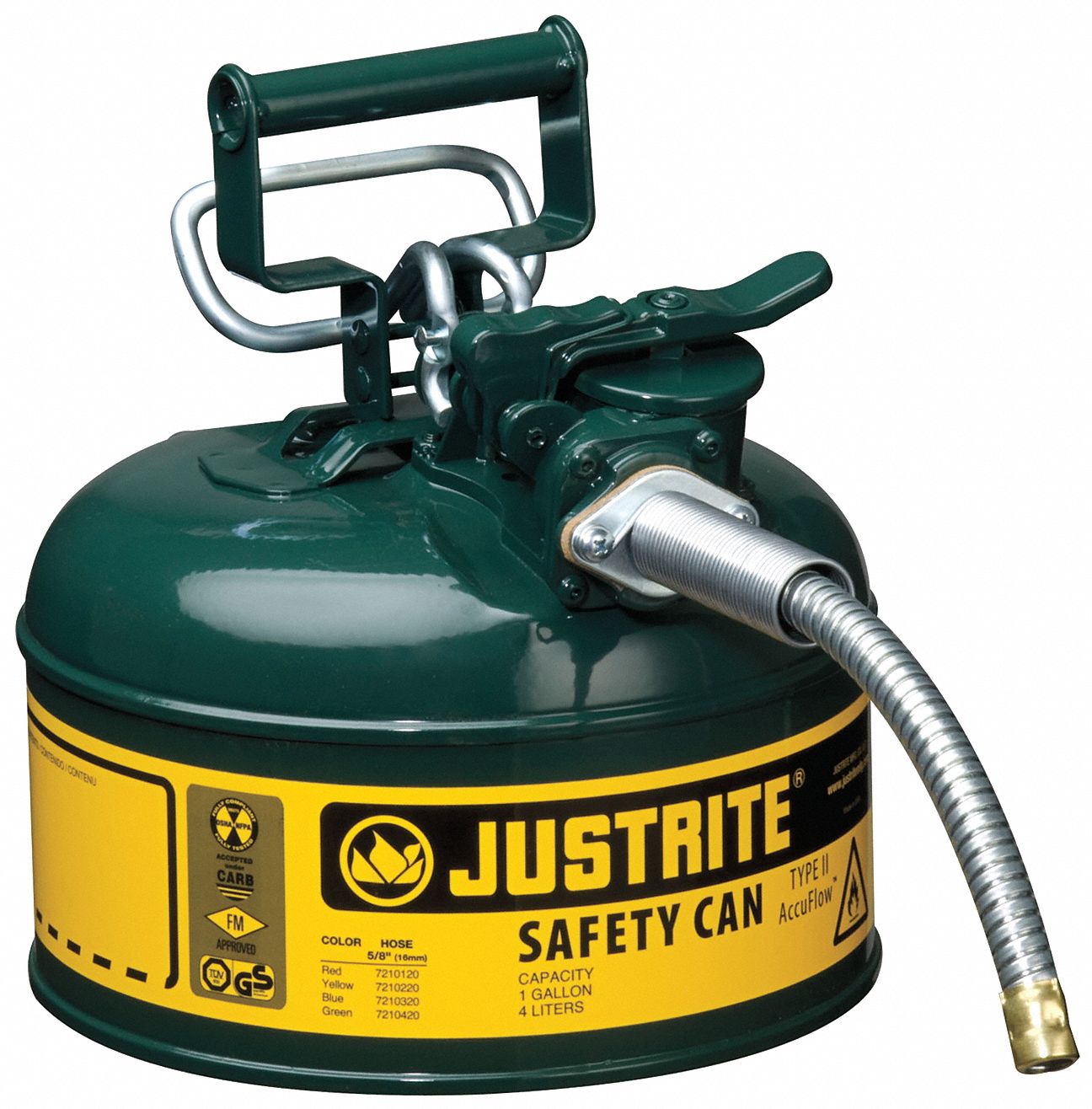 JUSTRITE, For Use With Oil, 1 gal Capacity, Type II Safety Can - 3NKK5 ...