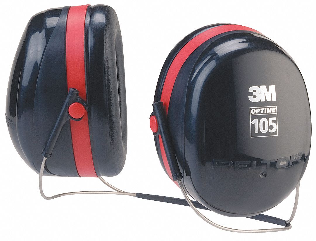 3M PELTOR Ear Muffs: Behind-the-Neck Earmuff, Passive, 29 dB NRR ...