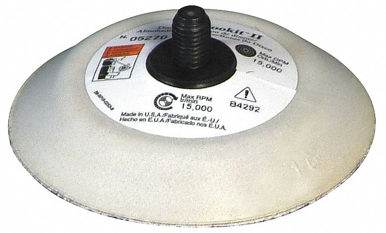 Disc Pad with Adapters,3 x 1/2 In - Grainger