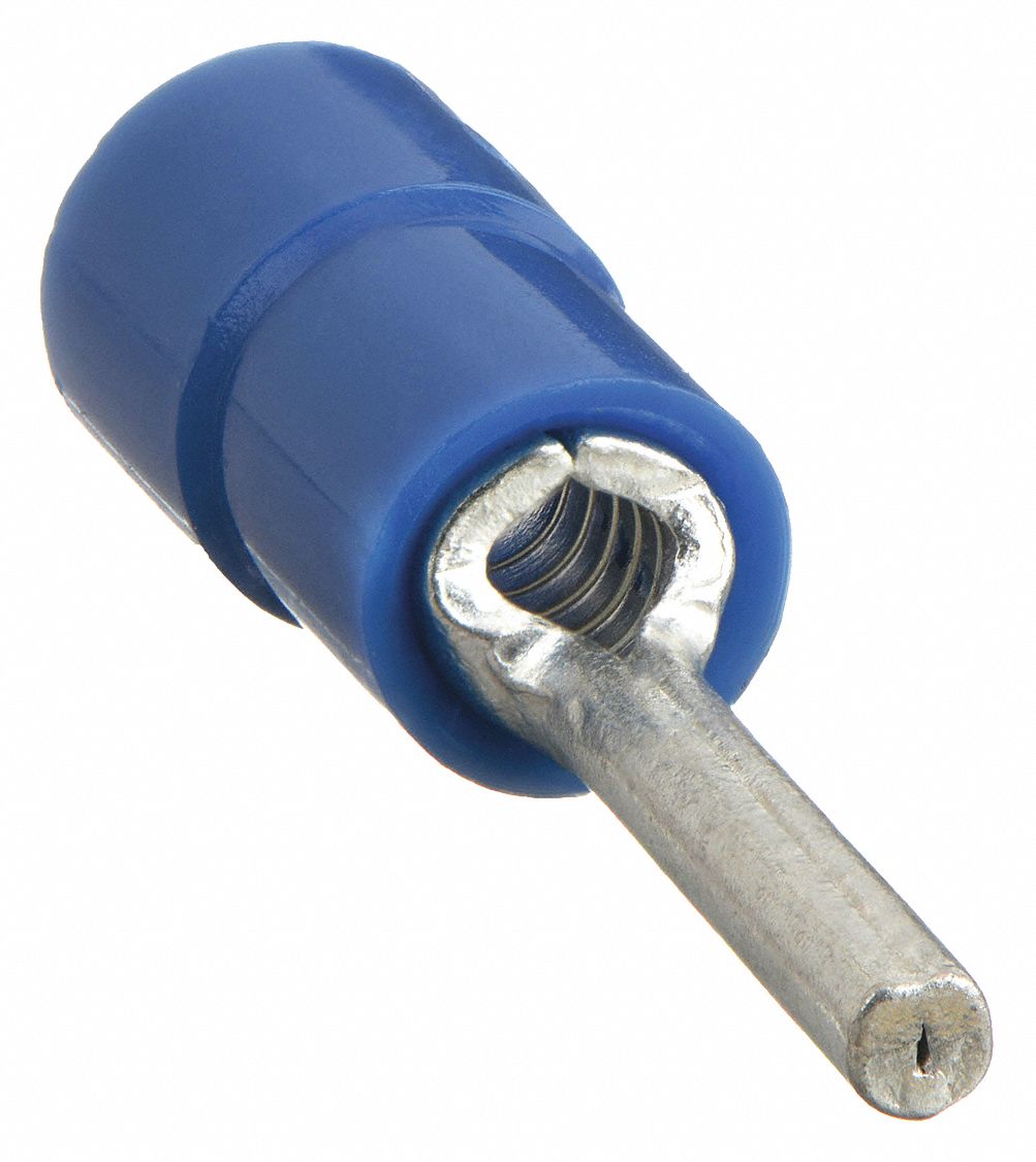 3M, Blue, 100, Pin Terminal - 3NLV5|MVU14-47PX-A - Grainger