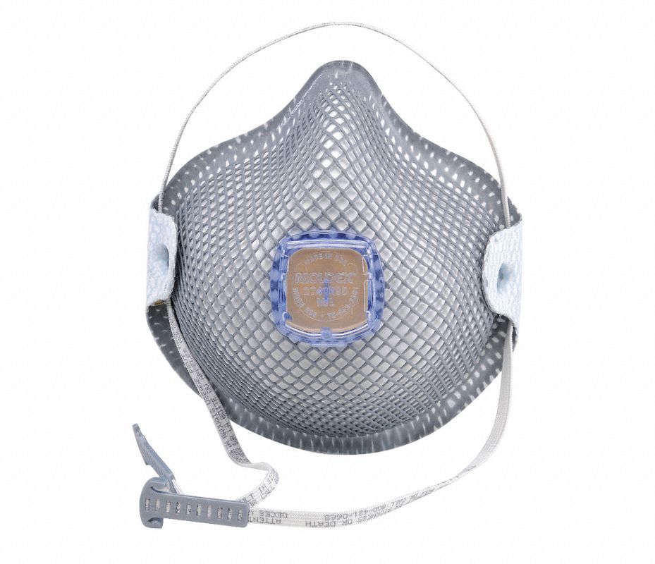 MOLDEX Cubrebocas Desechable R95 con arnés Doble, No Ajustable Gris ...