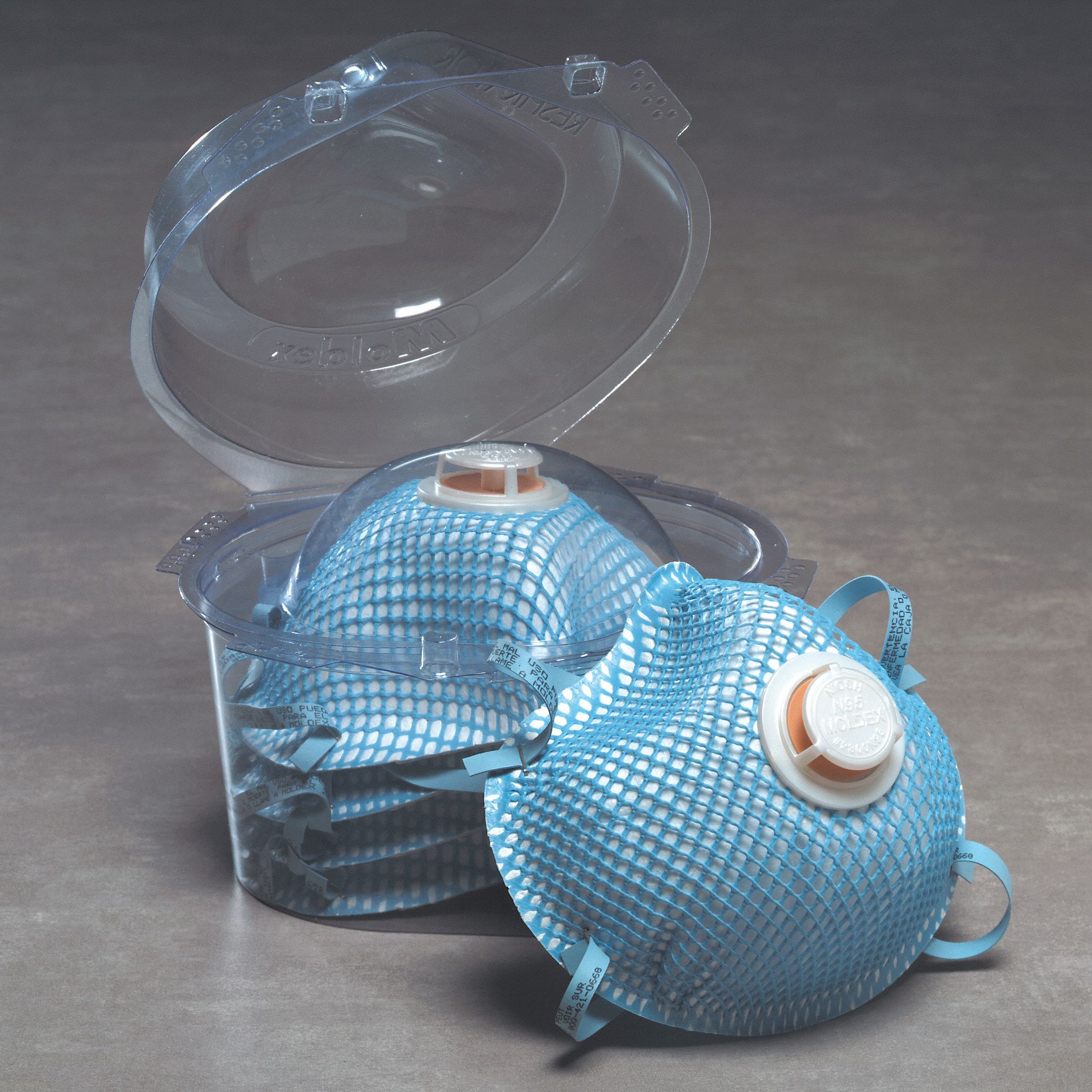 MOLDEX Disposable Respirator: Dual, Non-Adj, Molded Nose Bridge, Std ...