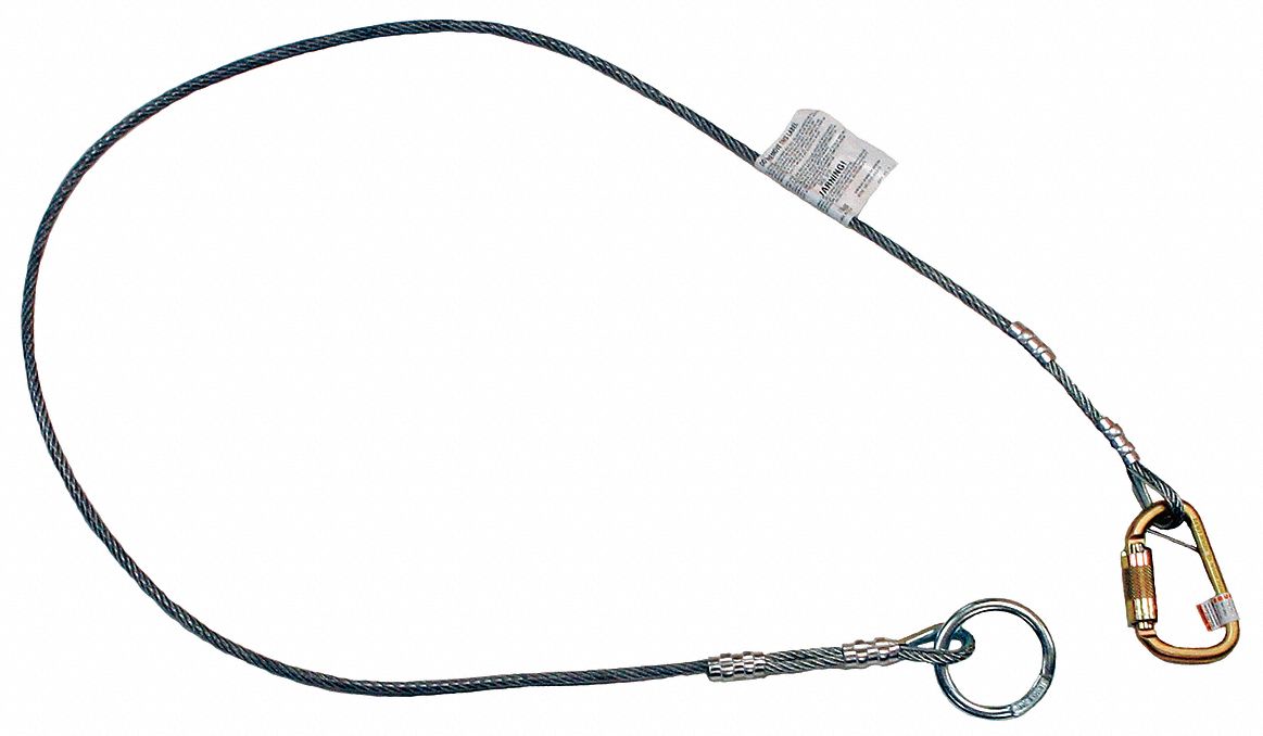 MILLER, 6 ft Overall Lg, Steel, Anchorage Connector - 3NPN9|8187V/6FTV ...