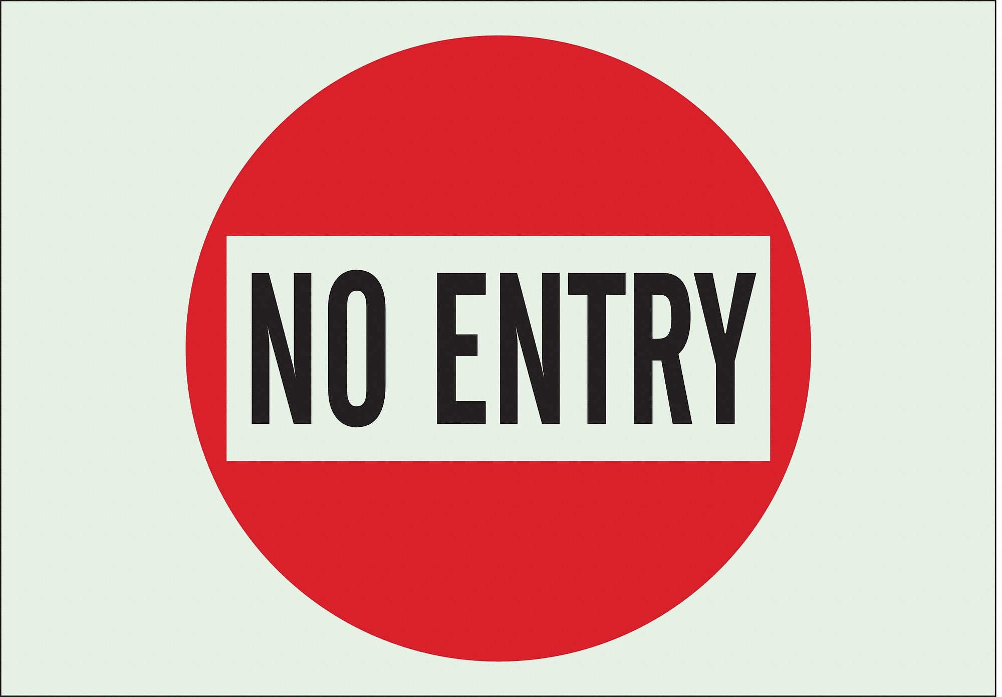 Entrance Sign,No Entry,7"x10" - Grainger