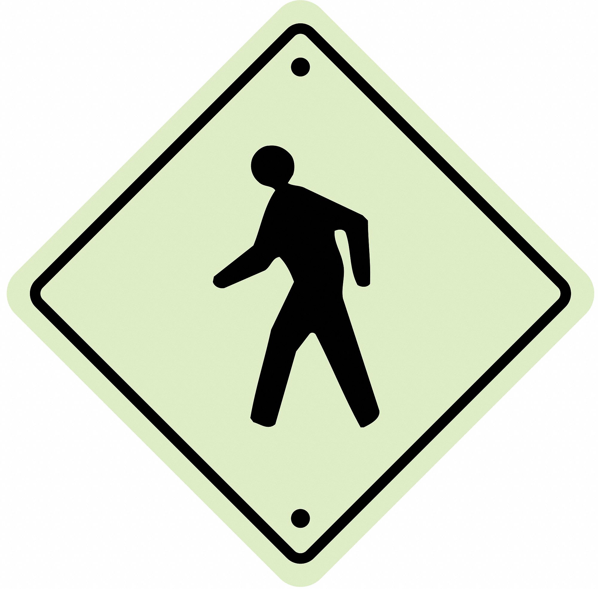 Traffic Sign, MUTCD Code W11-2, Diamond, Aluminum - Grainger