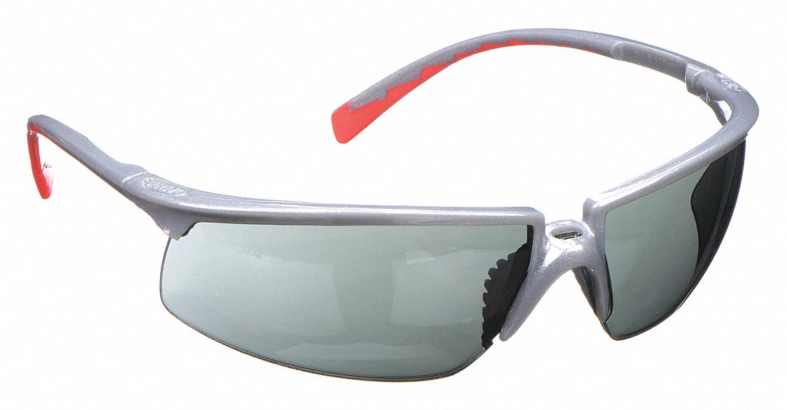 3M, Gray Lens, Half-Frame, Safety Glasses - 3NUJ3|12266-00000-20 - Grainger
