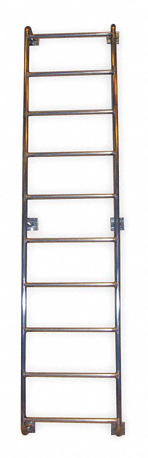 TRI-ARC, 10 ft Overall Ht, 21.1 in Overall Wd, Fixed Ladder - 3NUU6 ...