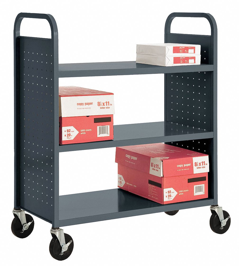 SANDUSKY Librero con Ruedas, con 3 Repisas - 3NVE6 | SF336-02 ...