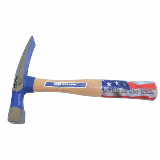 11 in Overall Lg, Wood Handle, Bricklayer Hammer - 3NWD7|17710 - Grainger