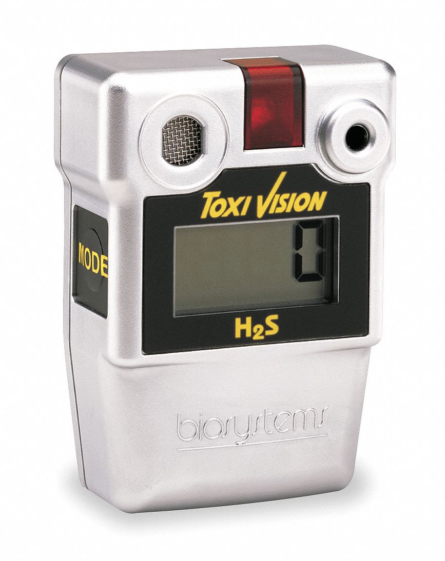 Single Gas Detector, AA Alkaline Battery Type, Up to 4000 hr Battery ...