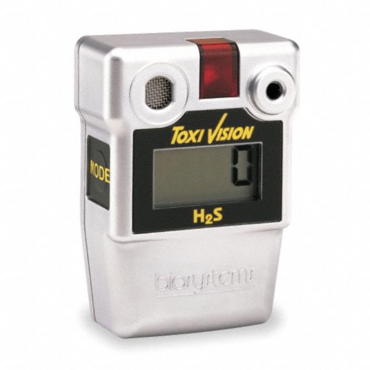 Single Gas Detector, AA Alkaline Battery Type, Up to 4000 hr Battery ...