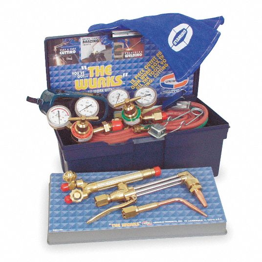 UNIWELD Welding And Cutting Outfit, The Wurks Series, Cuts Up To 8 in ...