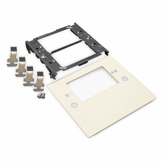 LEGRAND Device Plate: 4000, 1 3/4 in Ht, 4 3/4 in Raceway Wd, Steel ...