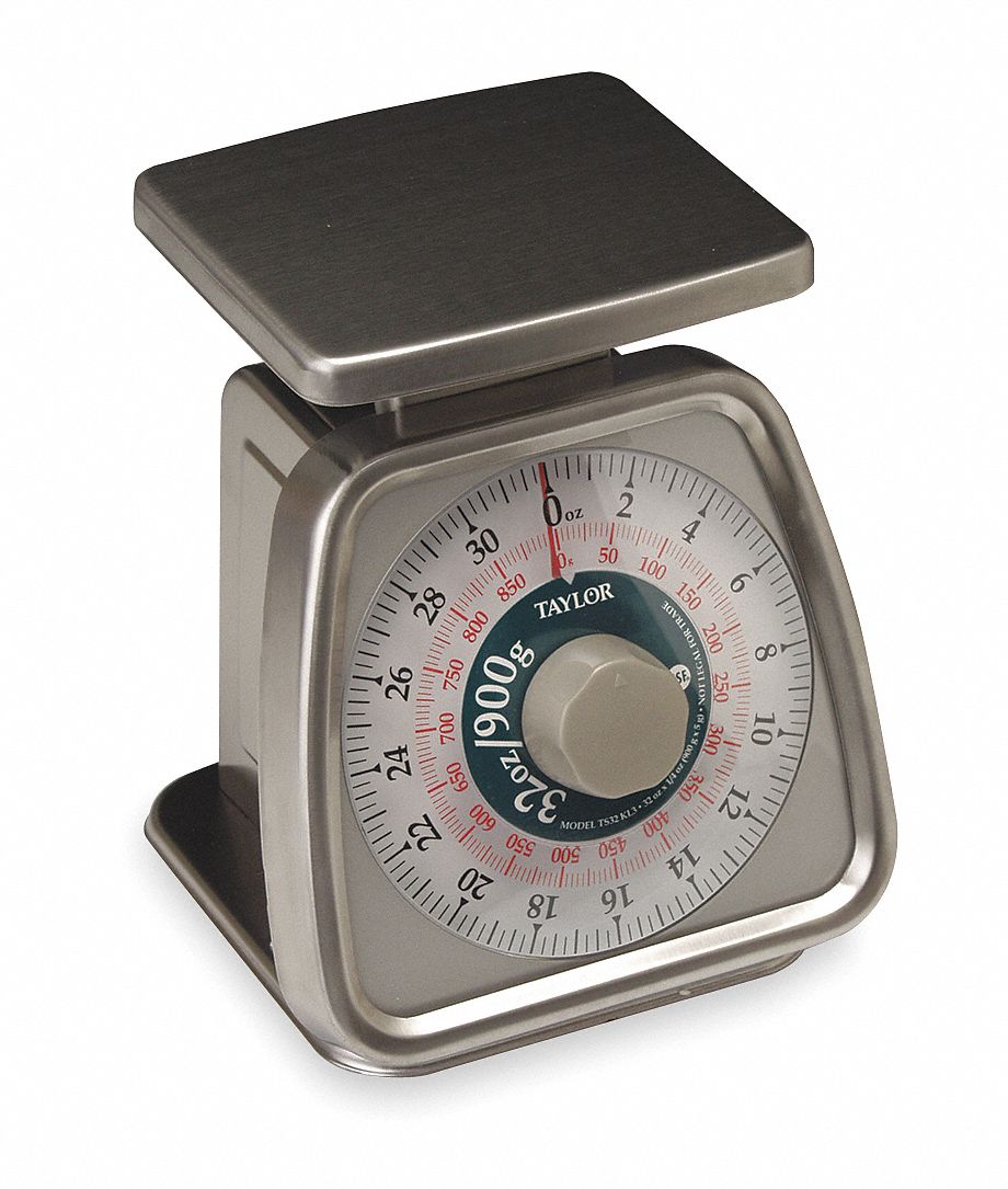 TAYLOR, 32 oz Wt Capacity, 6 in Weighing Surface Dp, Dial Scale - 3NZH2 ...