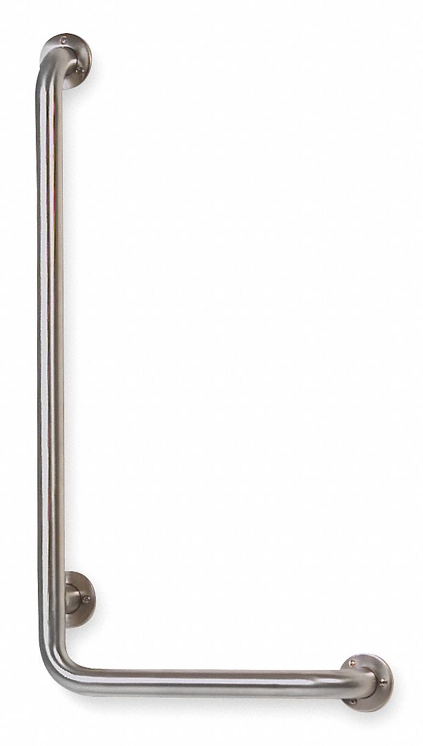 Angled, 32 in Lg, Grab Bar - 3P922|3P922 - Grainger