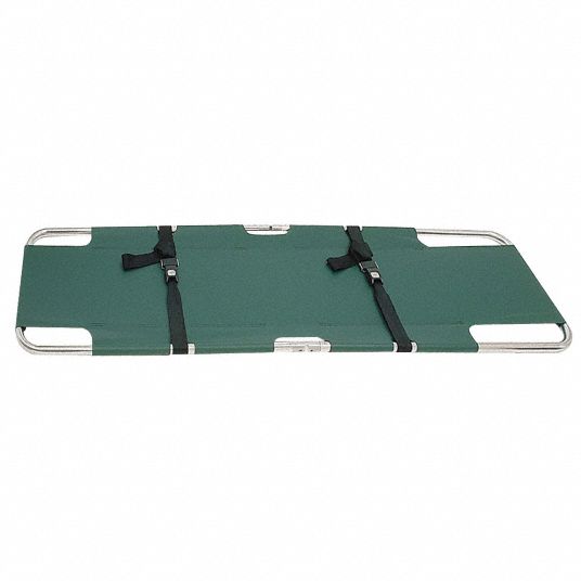 Folding Stretcher, 74 in Length, 20 1/2 in Width, 1 1/4 in Height ...