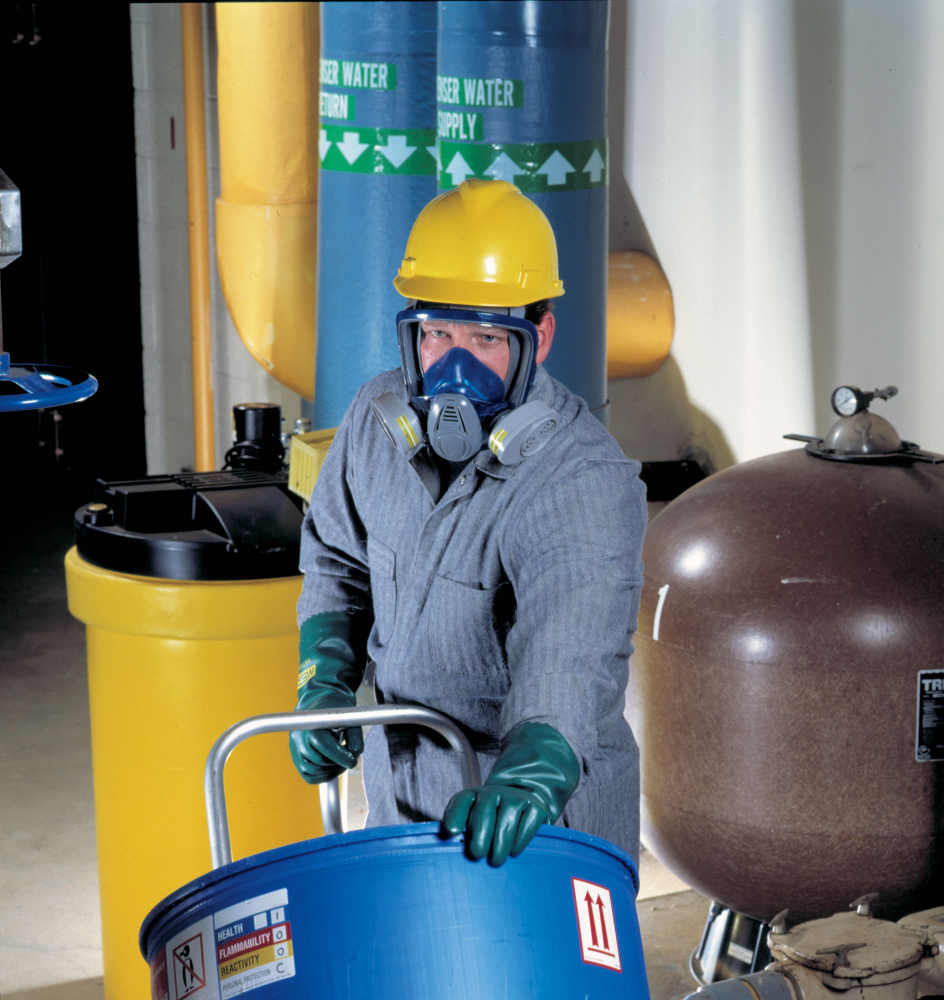 MSA Full Face Respirator: Silicone, Bayonet, M Mask Size, Silicone ...